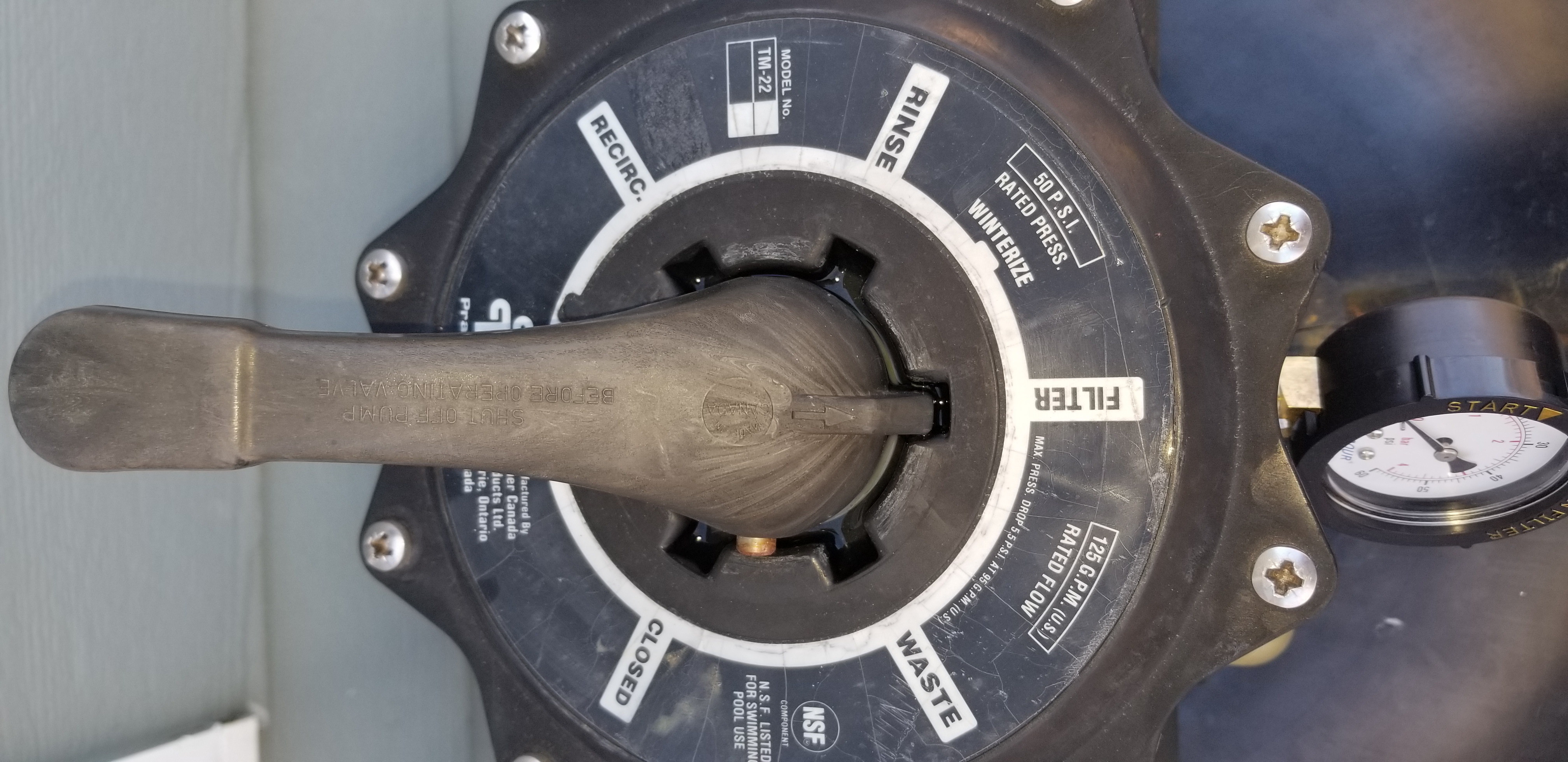 Praher Sta-Rite Cristal-Floo 2" Multiport Valve Top Mount - TM-22-L ...