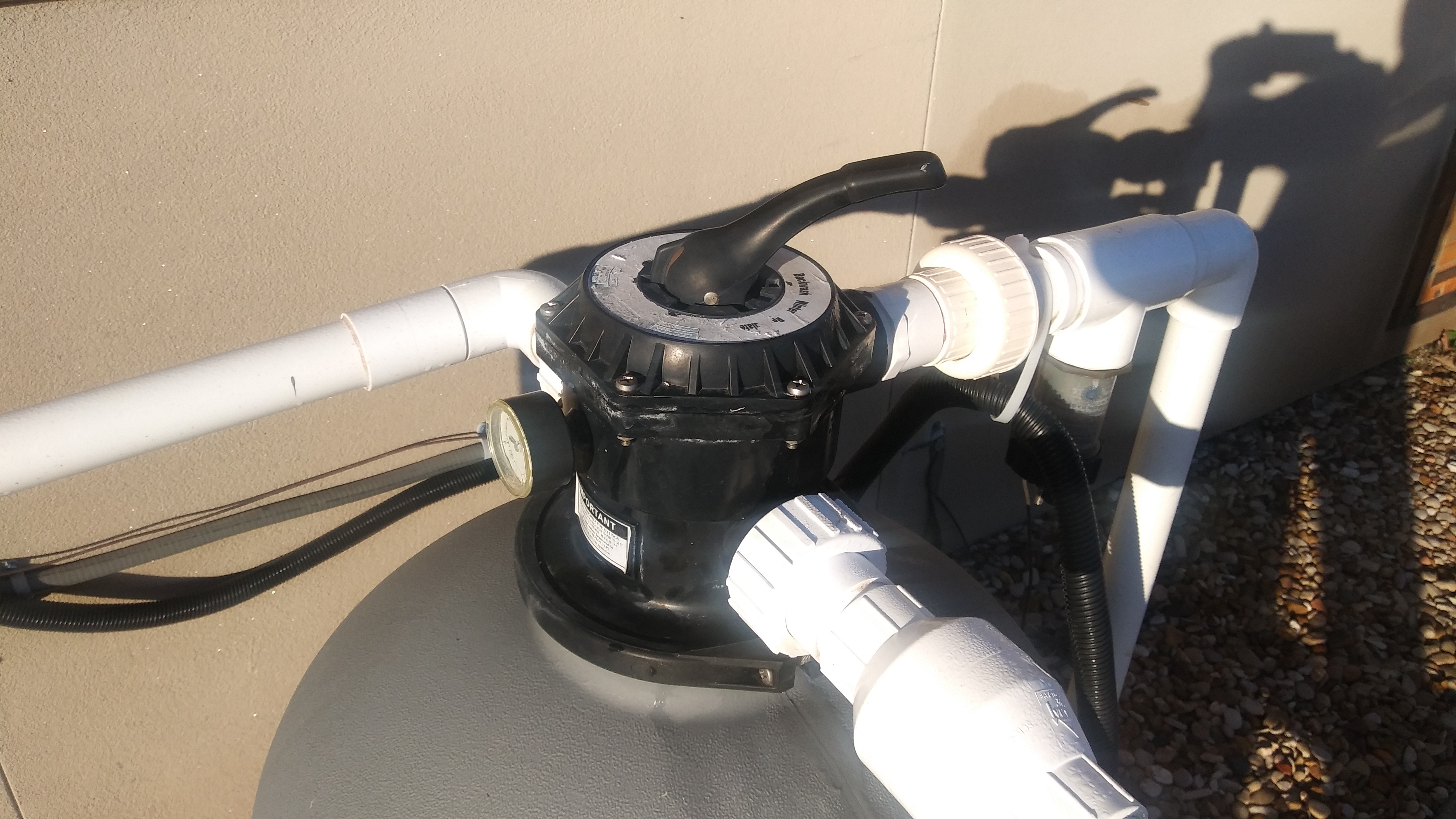 Pureline 6 Way Top Mount Pool Sand Filter Backwash Valve, 647304071000 ...