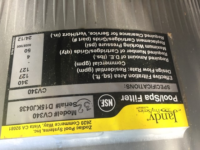 Pureline CL340 & CV340 Replacement Cartridge for Jandy® CL and CV ...