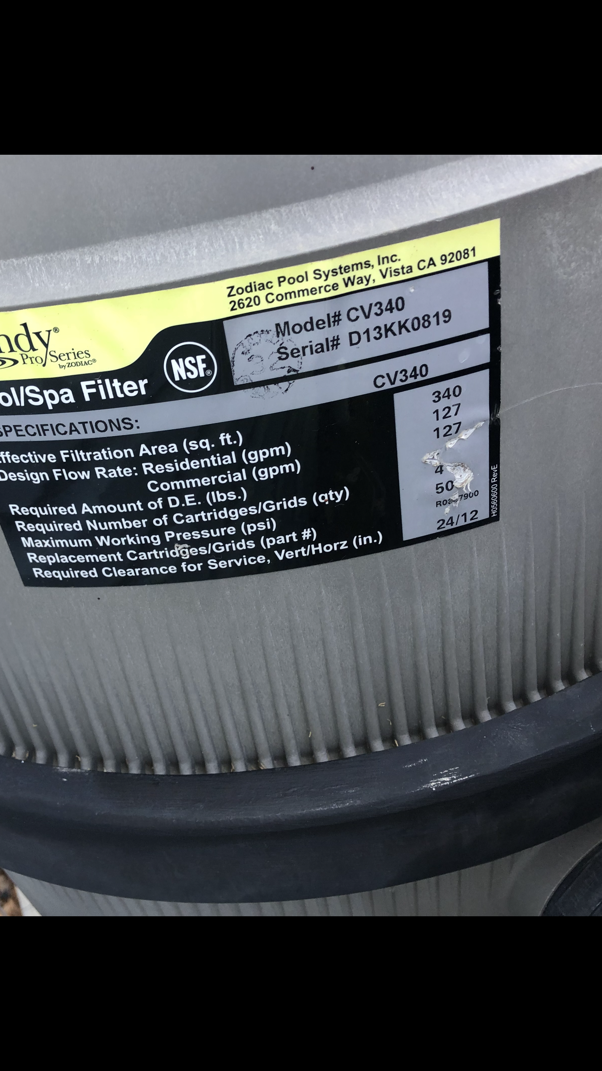 Pureline CL340 & CV340 Replacement Cartridge for Jandy® CL and CV ...