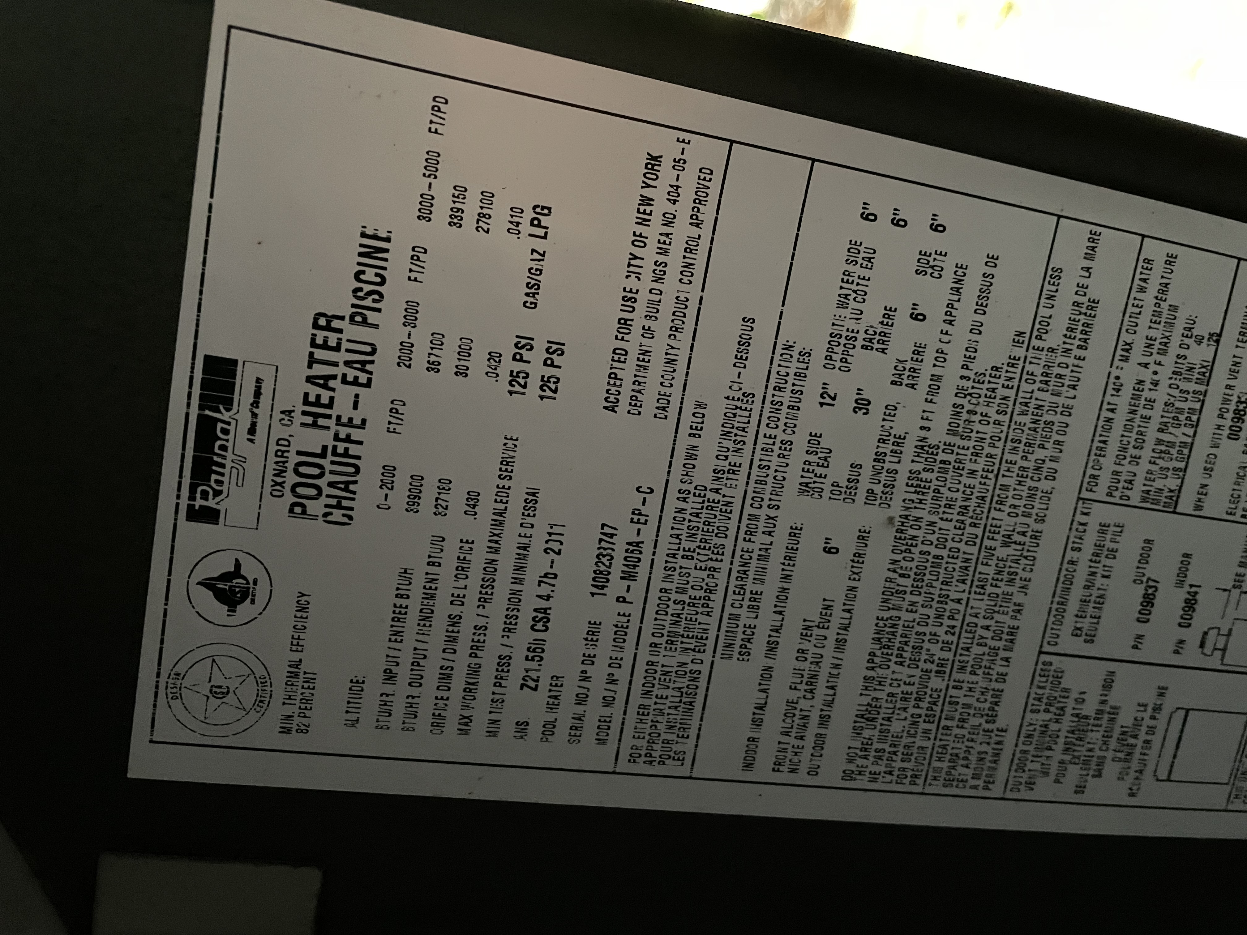 Raypak LCD Display Screen Only - 013640F - INYOPools.com