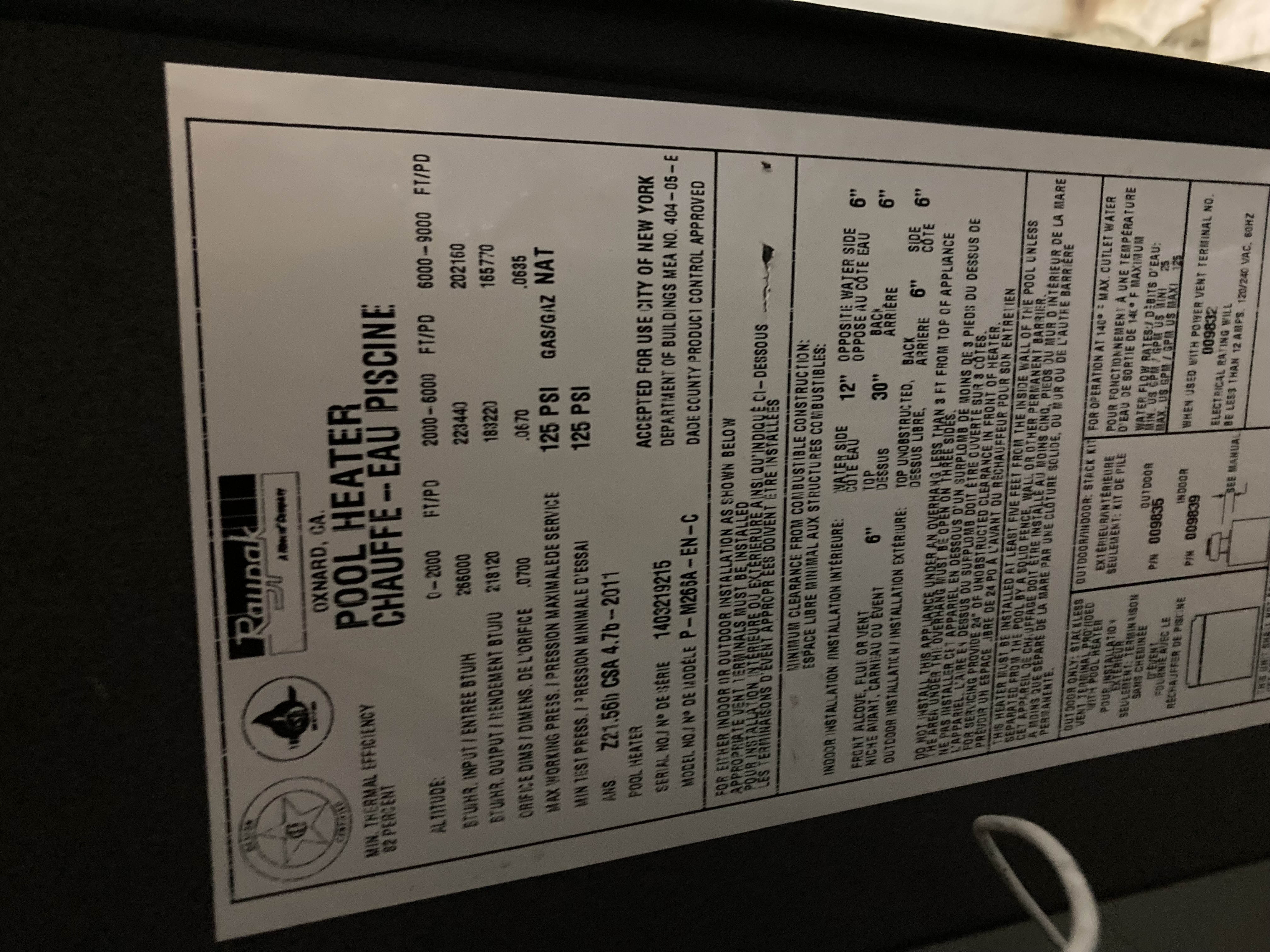 Raypak LCD Display Screen Only - 013640F - INYOPools.com