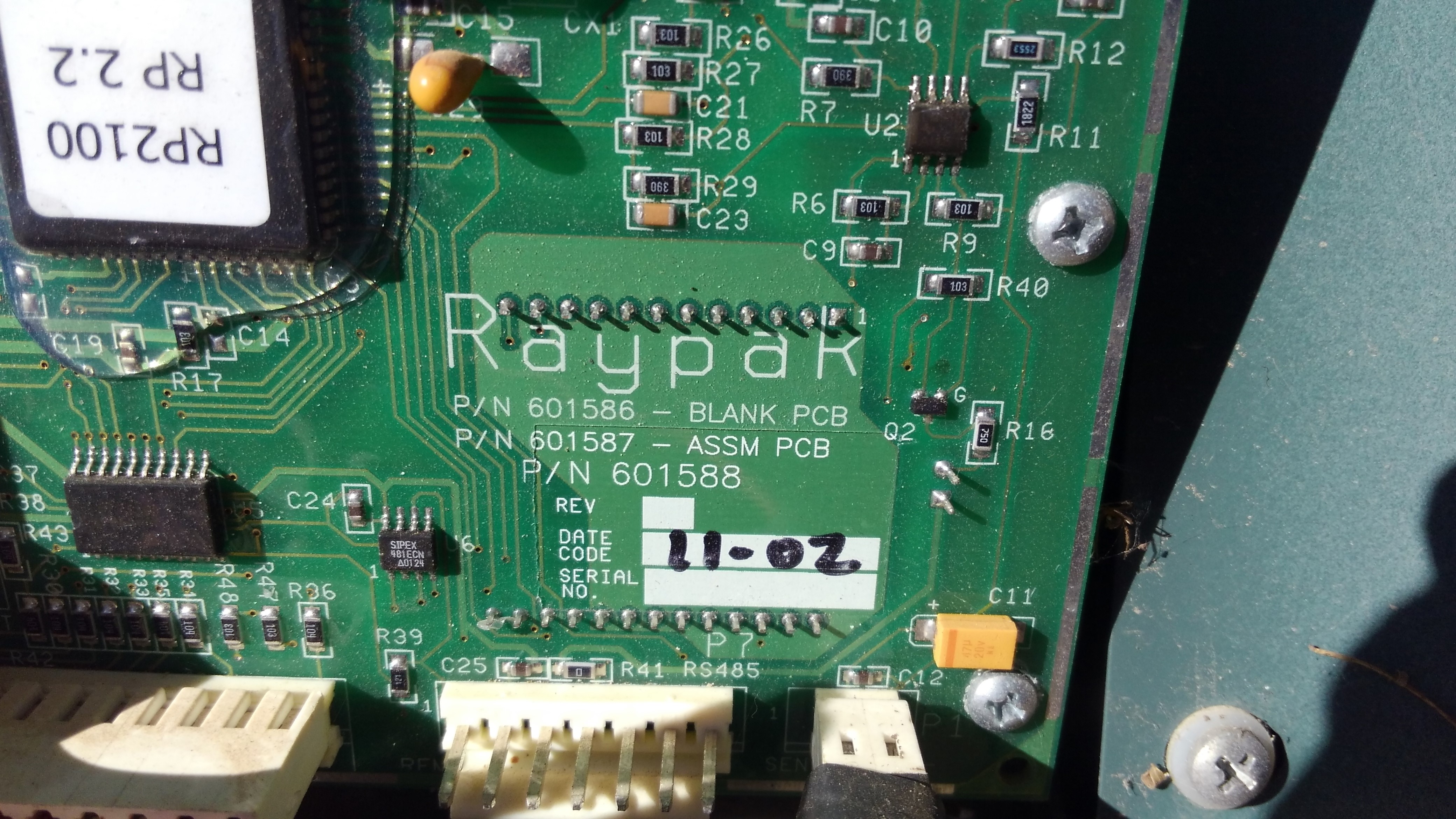 Raypak LCD Display, OEM - 013640F - INYOPools.com