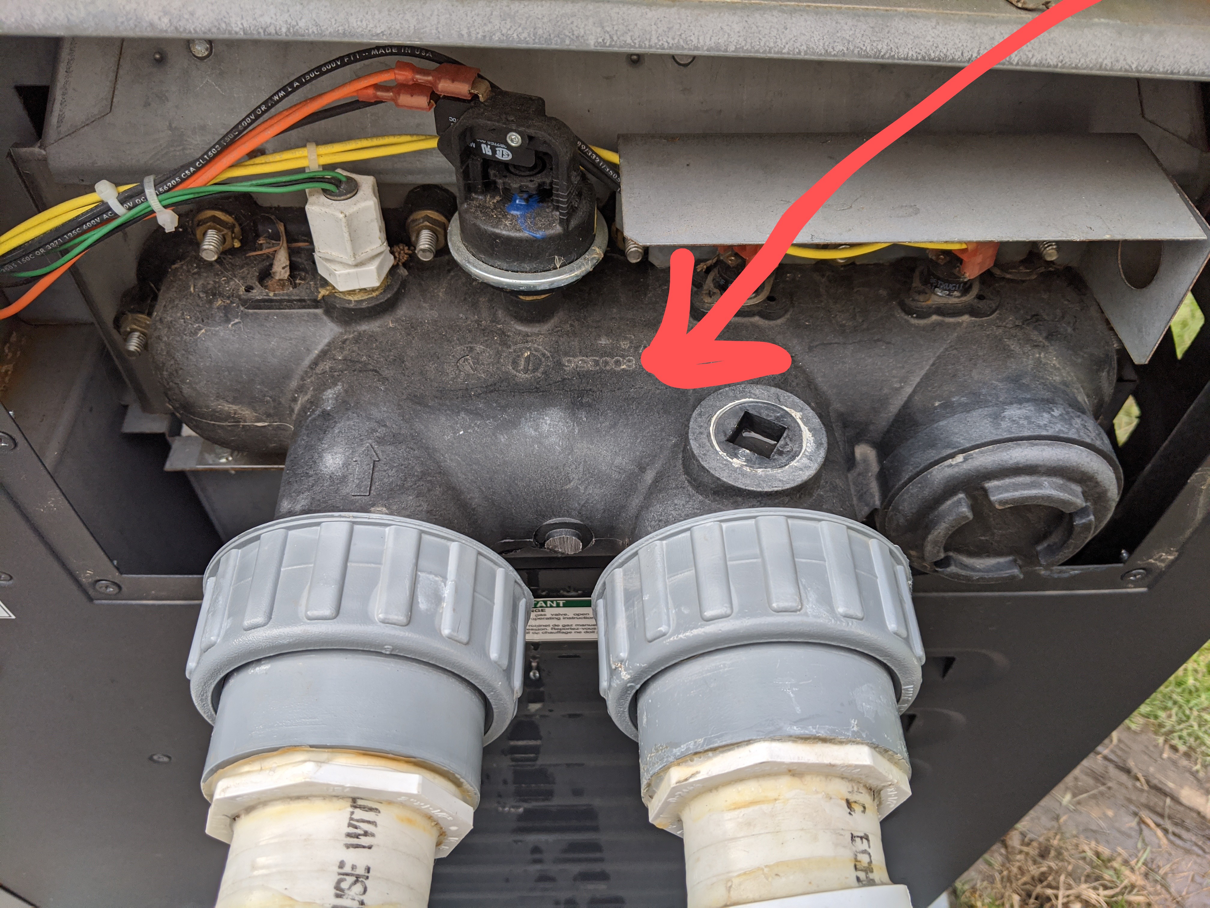 Raypak Return Header Kit, RP2100, Plastic - 006707F - INYOPools.com