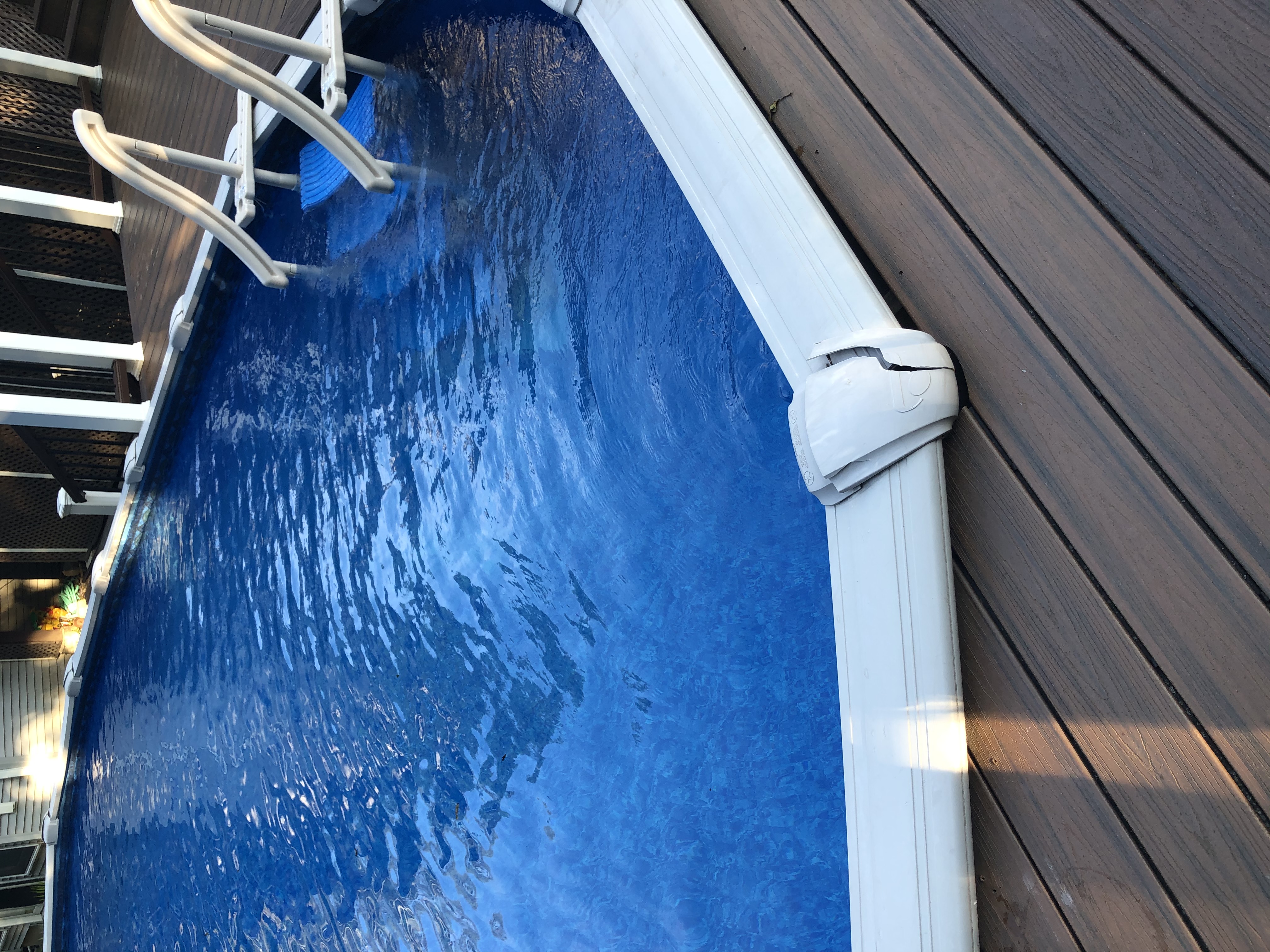 Wilbar Top Cap 8" Outer Straight Side of Oval Oasis Pools (Single ...