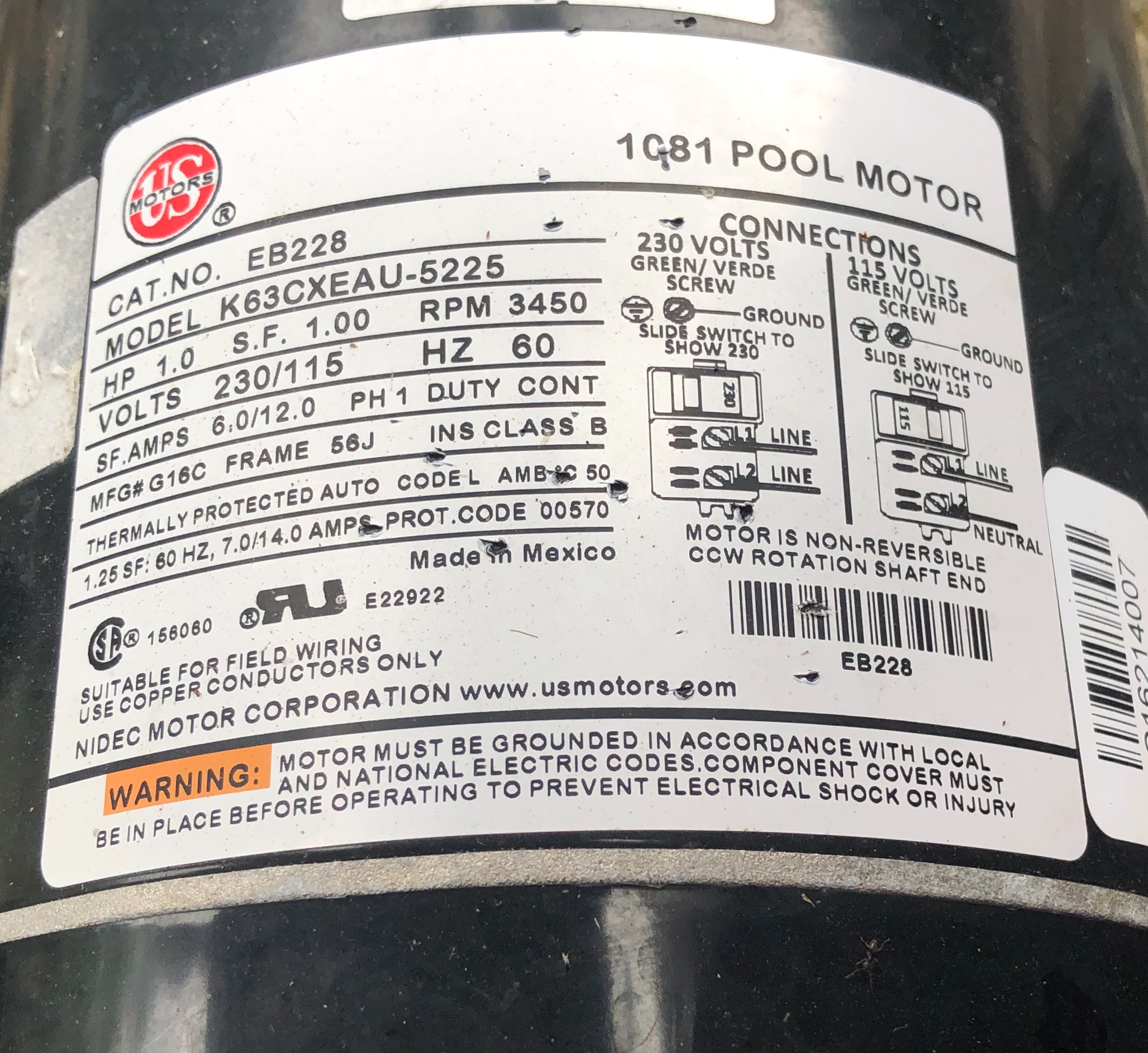 Questions for A.O. Smith Century® UST1102 - 1.0 HP Replacement Pool ...
