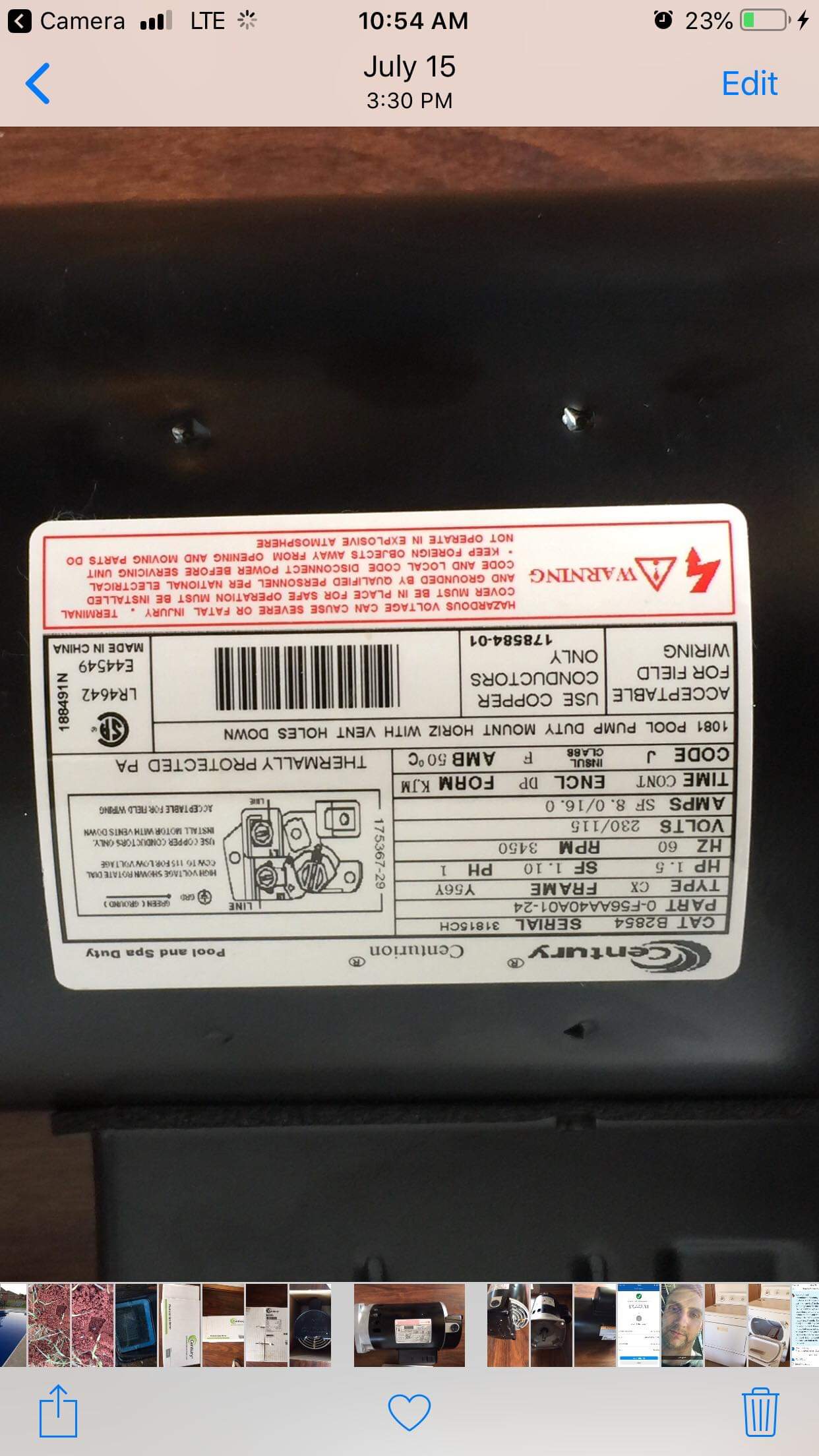Questions for Century® (A.O. Smith) 1.0 HP Full Rate Pool Pump Motor ...