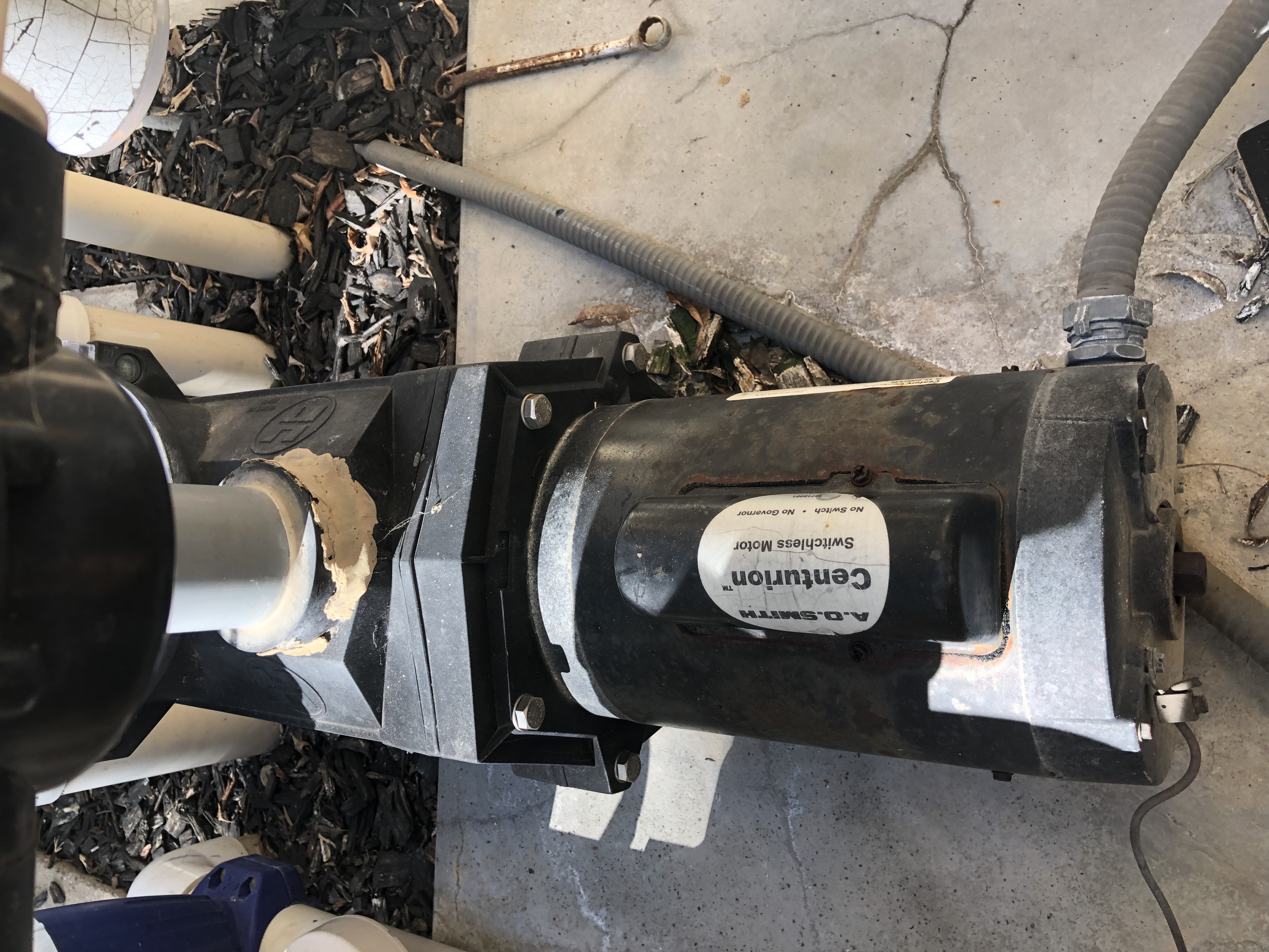 A.O. Smith Century 2.0 HP Round Flange 56J Full Rate EE Motor - B130 ...