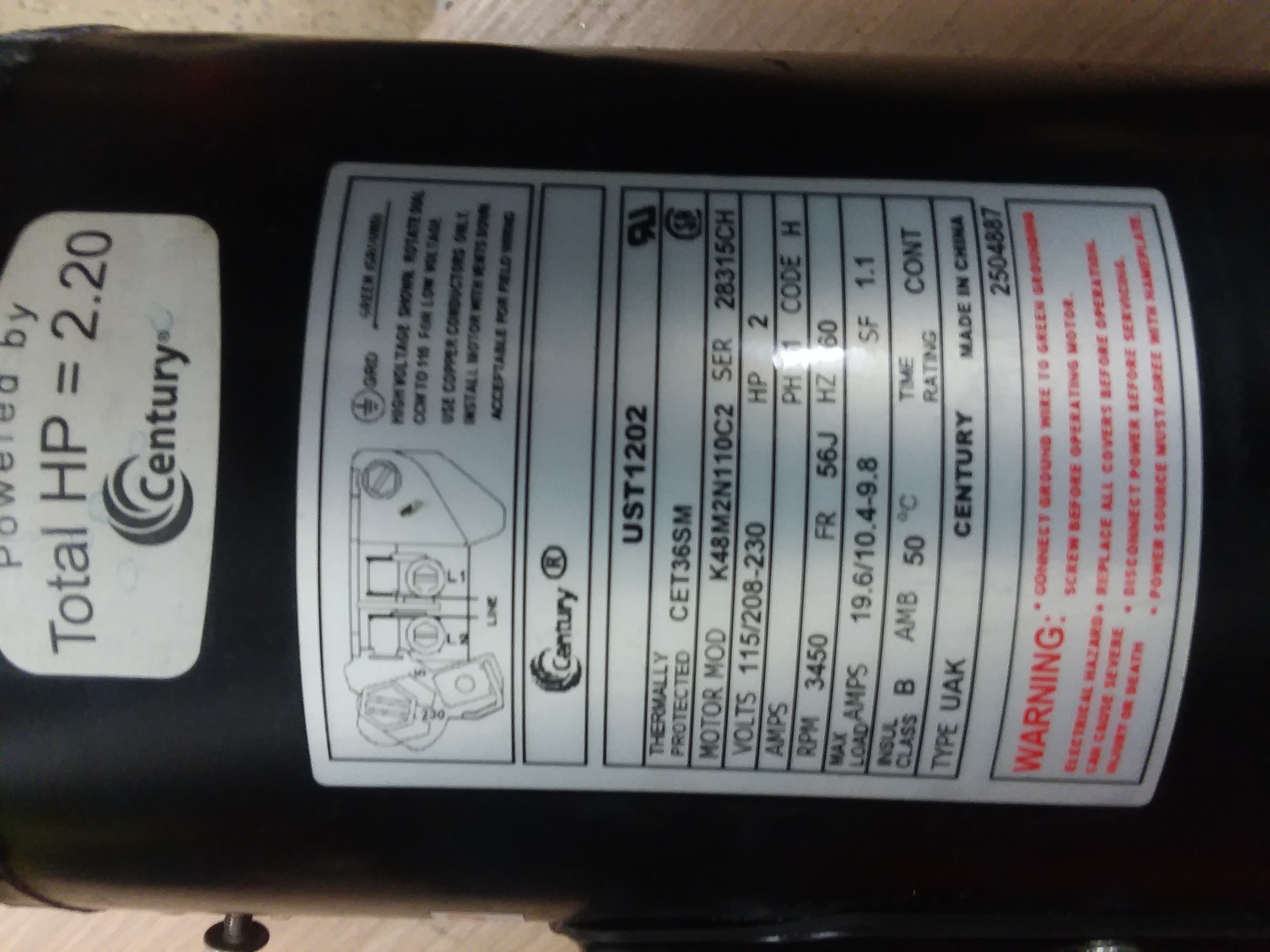 A.O. Smith Century Shaft End Bell Housing, Round Face, SAW-60 ...