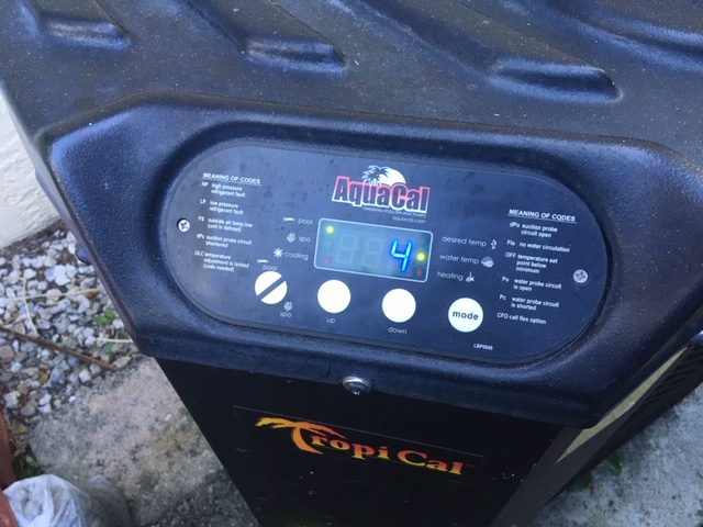 AquaCal CONTROL PANEL ASSEMBLY 100/120 "H" REVISION 4 BUTTON - ECS0276 ...