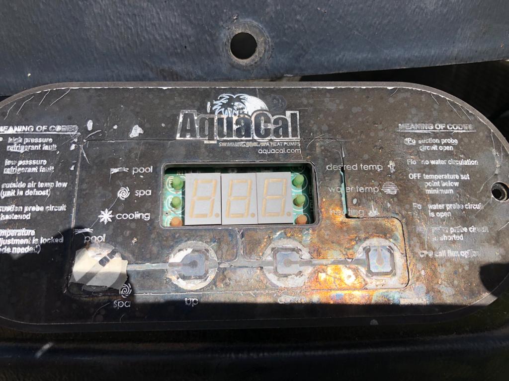 AquaCal H100 / 120 FOUR BUTTON UPGRADE KIT BLACK, H100/120 A,B,C REVS ...