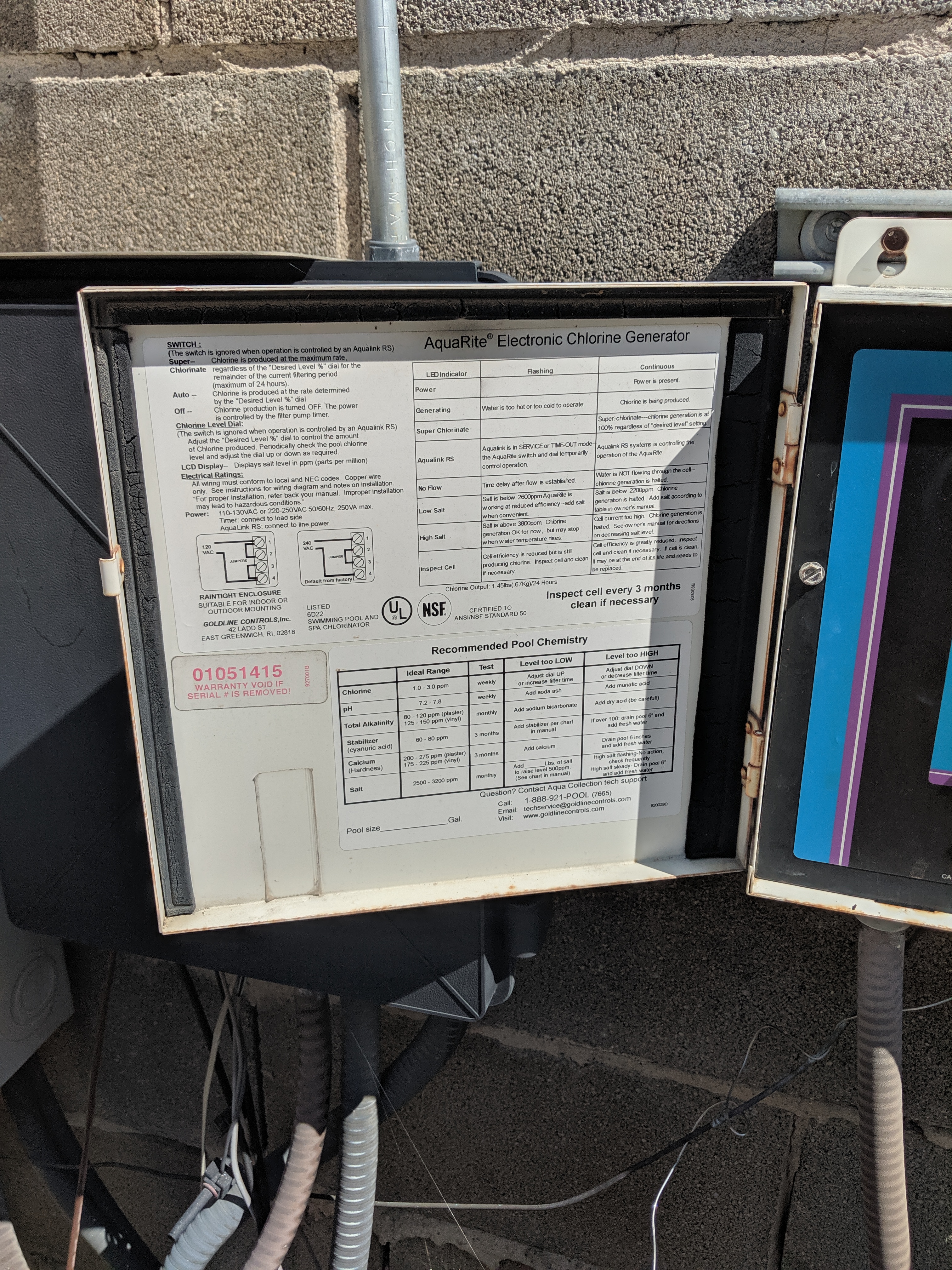 Hayward AquaRite Control Unit Only - Model GLX-CTL-RITE - INYOPools.com