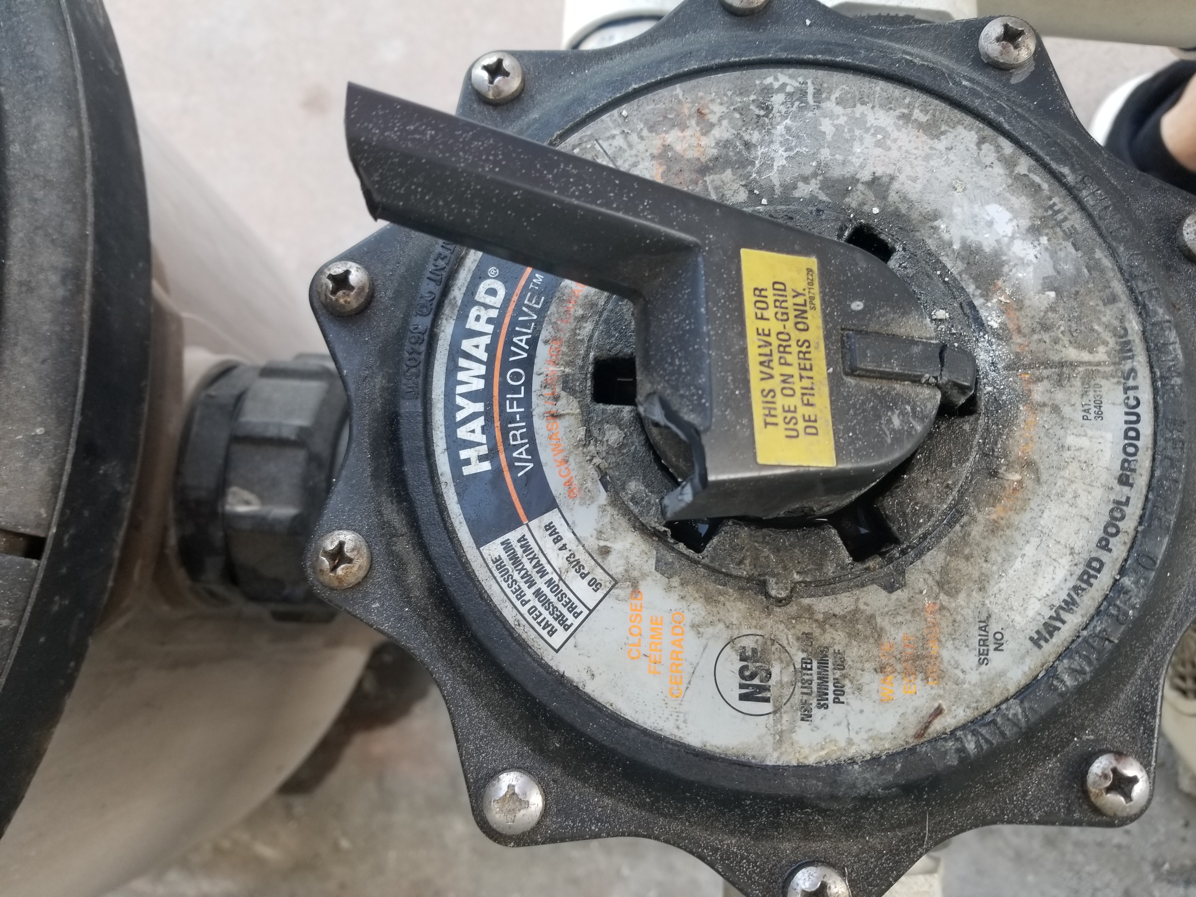 Replacement Handle for Select 2" Hayward Selecta-Flo and Vari-Flo ...