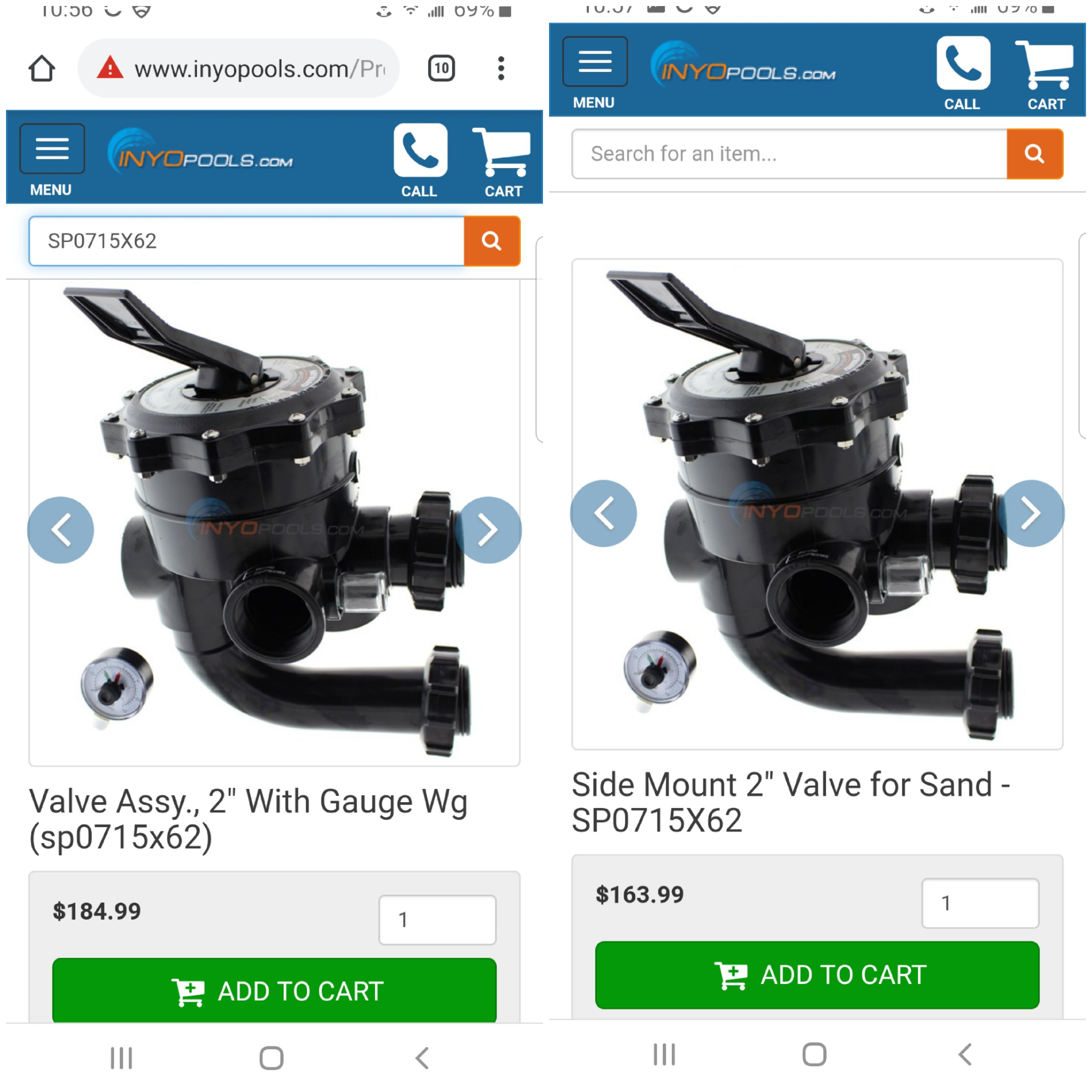 Custom Molded Products CMP Multiport Valve for 2" Side Mount Hayward ...