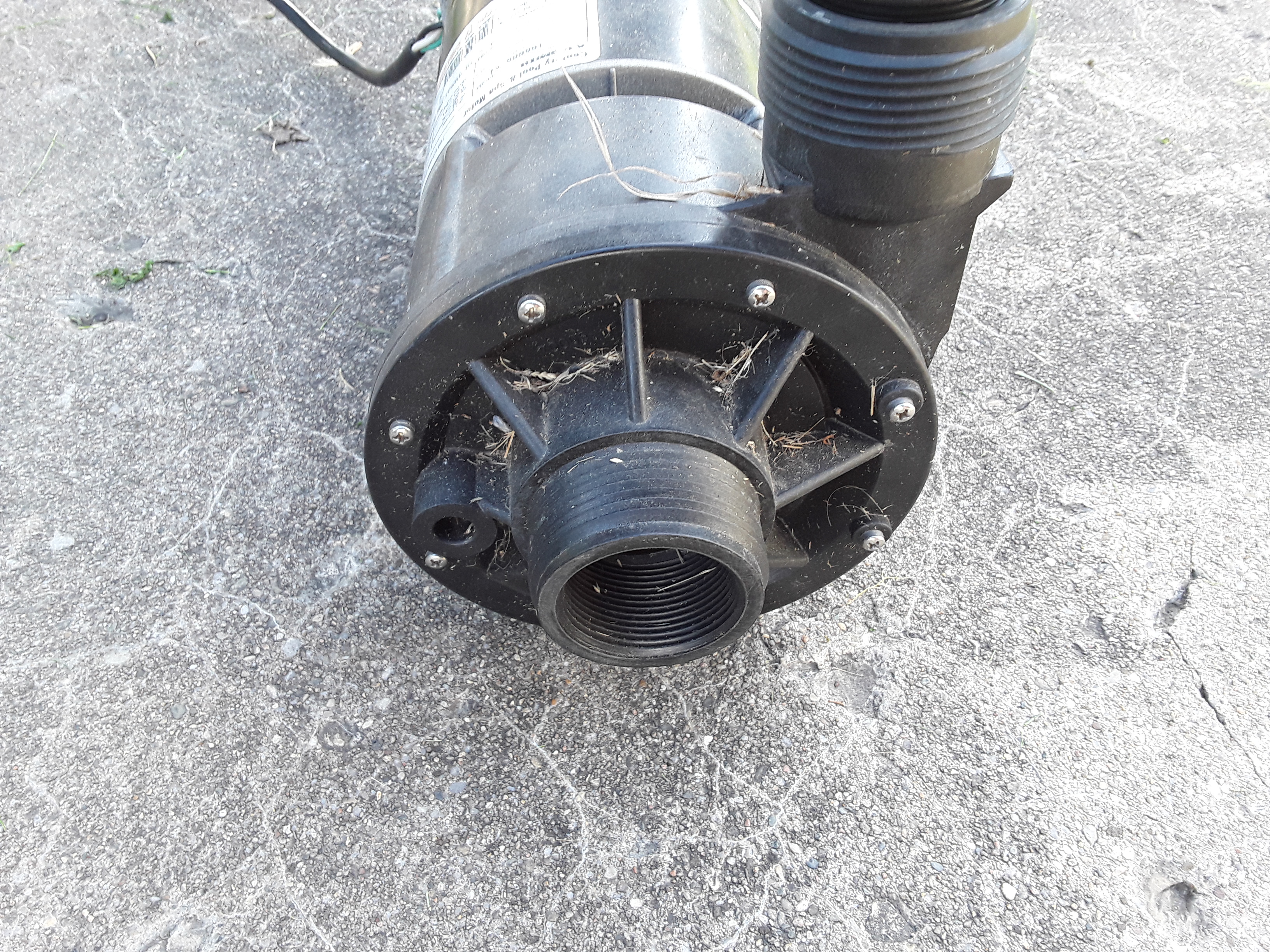 Magnetek Century (A.O. Smith) 1.5 HP Up Rate Thru Bolt Motor, Square ...