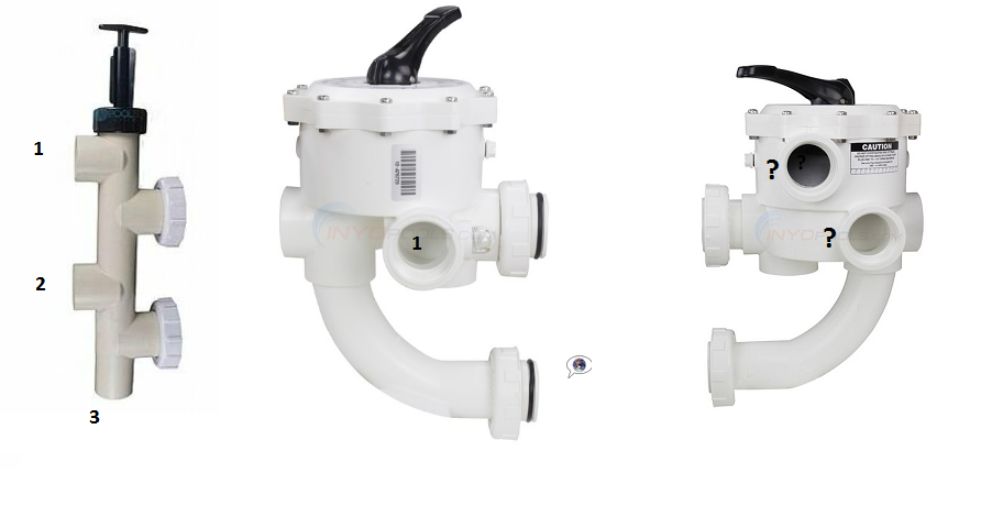 Pentair 2" Threaded Multiport Valve for Sand and Quad D.E - 261055 ...