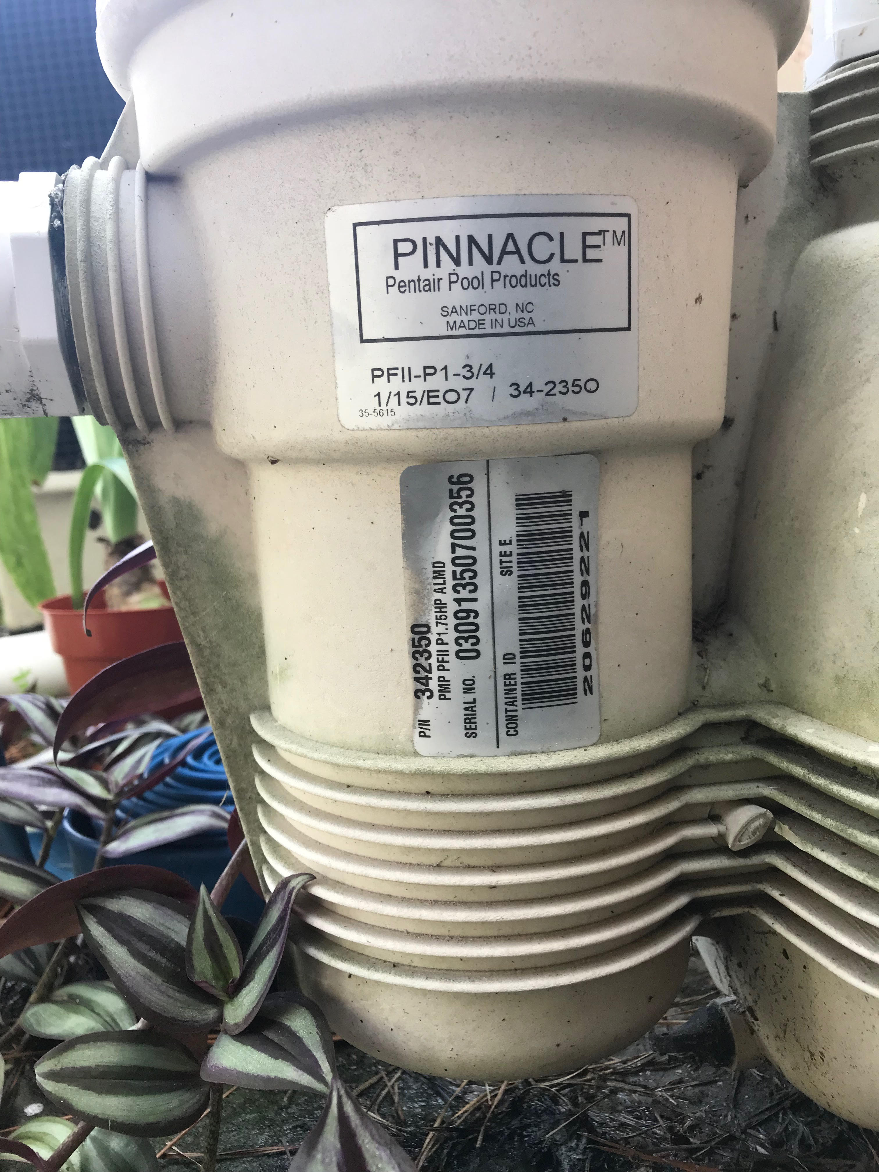 Pentair Pinnacle Pump 3/4 HP - 342853 - INYOPools.com