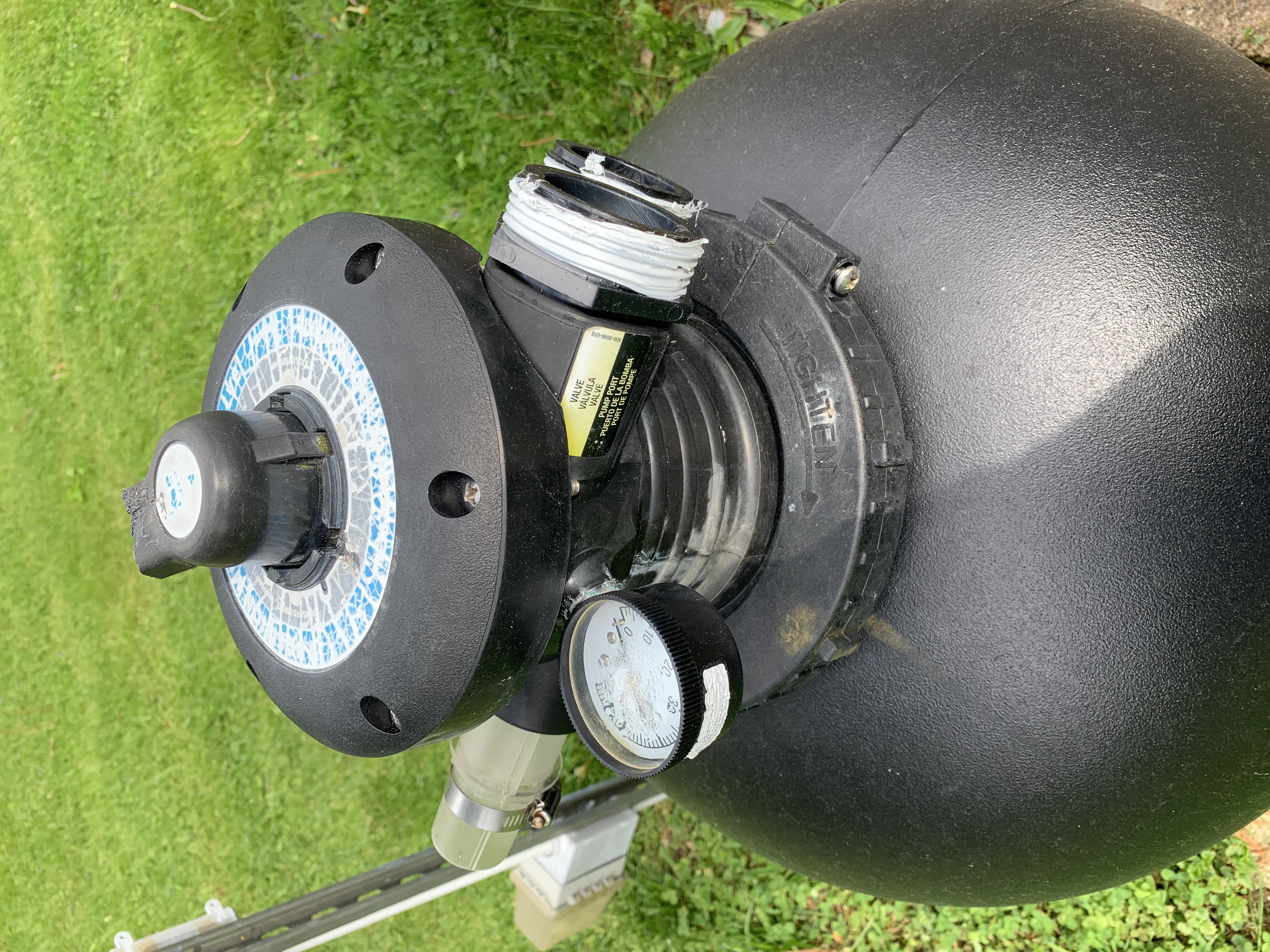 Praher Top Mount Multiport Valve 6-Way - TM-12-L - INYOPools.com