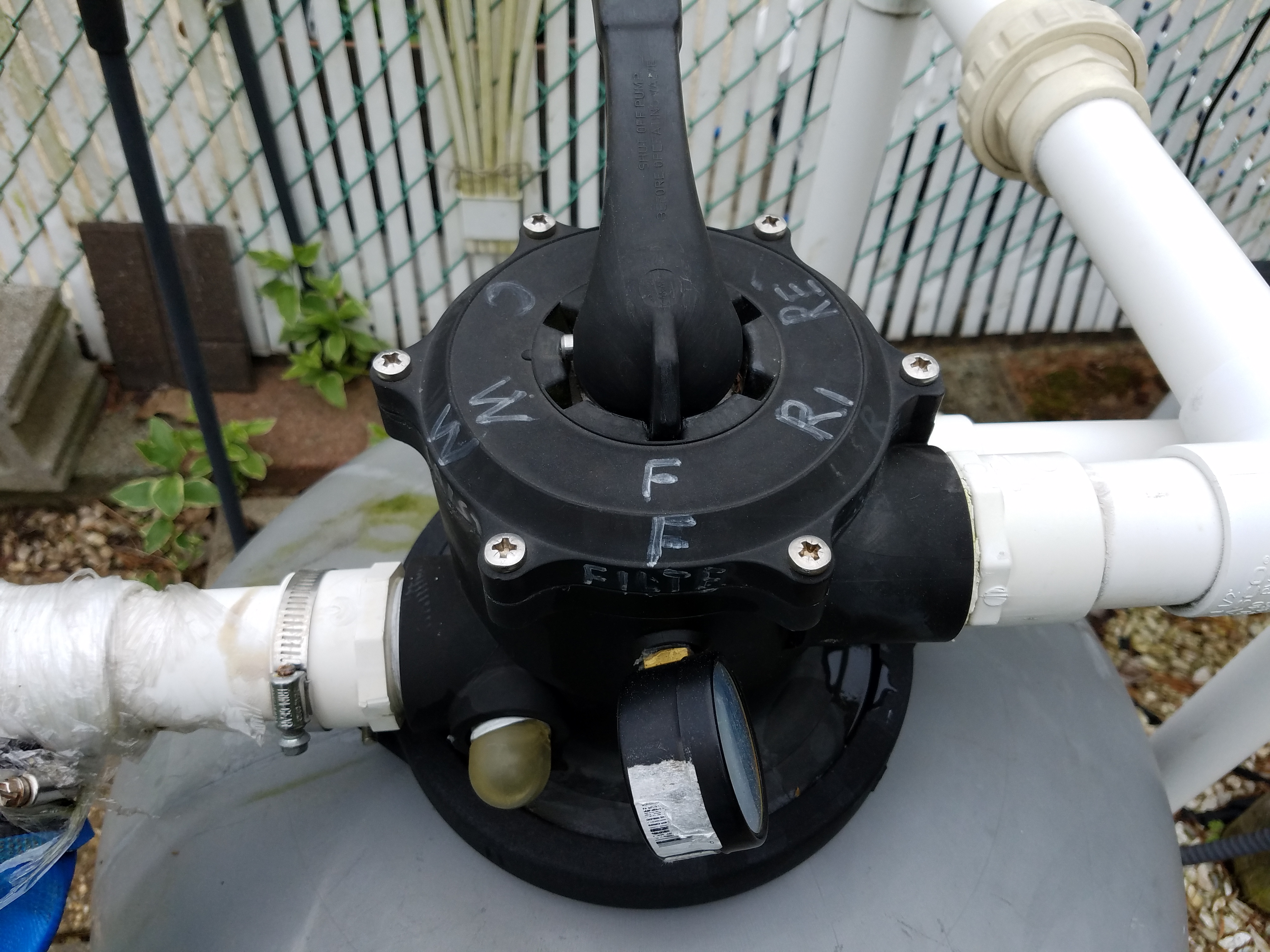 Praher Top Mount Multiport Valve 6-Way - TM-12-L - INYOPools.com