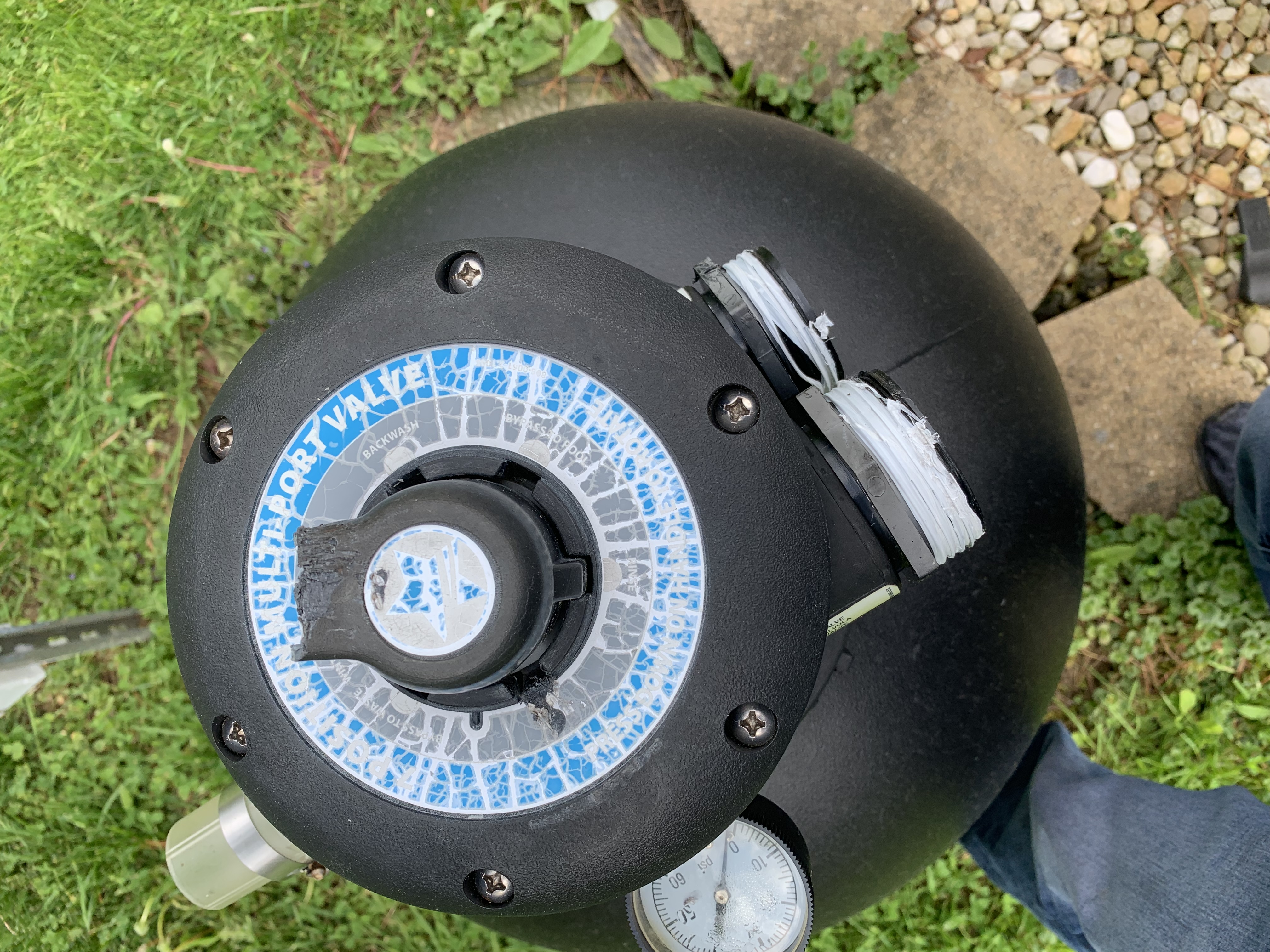 Praher Top Mount Multiport Valve 6-Way - TM-12-L - INYOPools.com