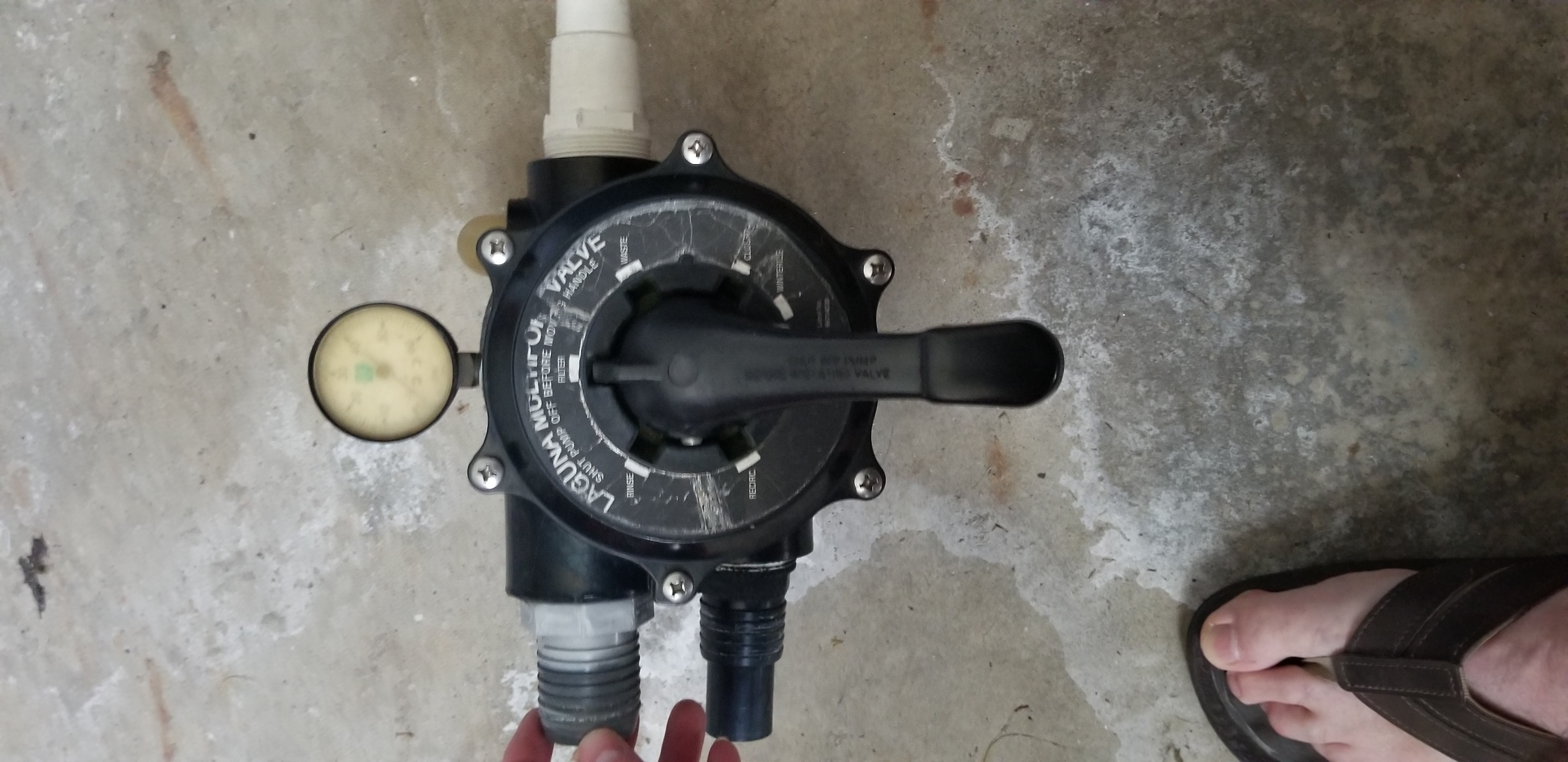 Praher Top Mount Multiport Valve 6-Way - TM-12-L - INYOPools.com