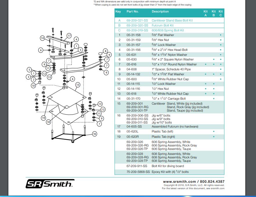 S.R. Smith FULCRUM ASSEMBLED (04-605-SS) - INYOPools.com