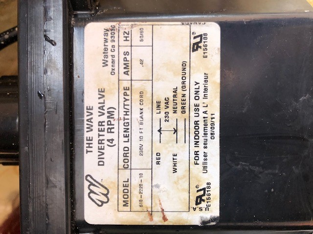 Motorized Diverter Valve, WW Wave, 5 Port, 1-1/2"s, 230v, 4 RPM ...