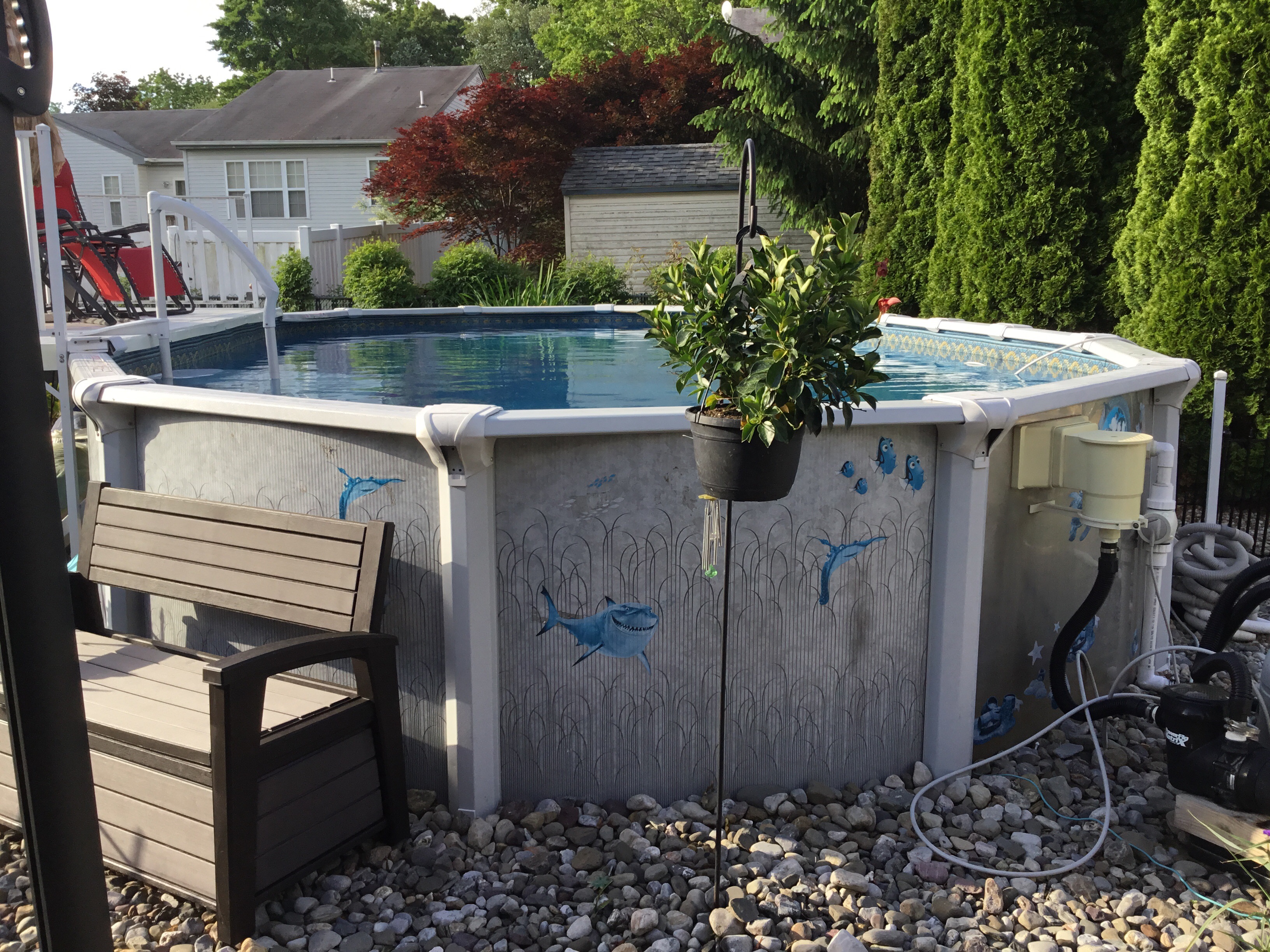 Wilbar Morada 8" Top Rail, Curved Side, 12' Round, Resin, Single ...