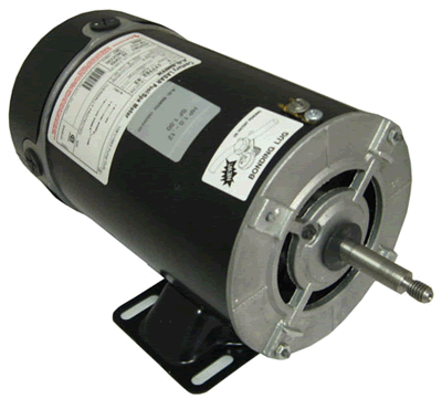 Century (A.O. Smith) 1.0 HP Up Rate Low Amps Thru Bolt Motor, 48Y Frame ...